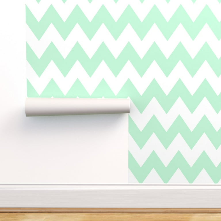 Mint Chevron Background
