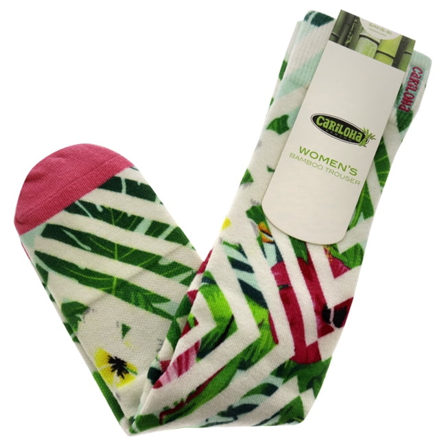 Cariloha Bamboo Printed Trouser Socks - Geo Floral Coral Socks 1 Pair ...