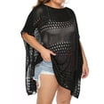 Shermie Plus Size Mesh Swimsuit Cover Up, Crochet See-Through Swimwear ...