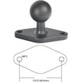 NEOYFC 1-Inch Ball Mount – Dual Double Socket Arms Extension with AMPS ...