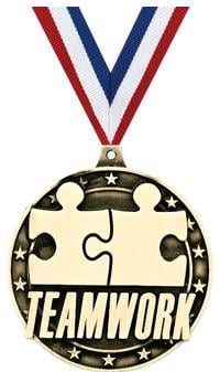 Team Medals, 2" Gold Diecast Team Medal Award 1 Pack - Walmart.com