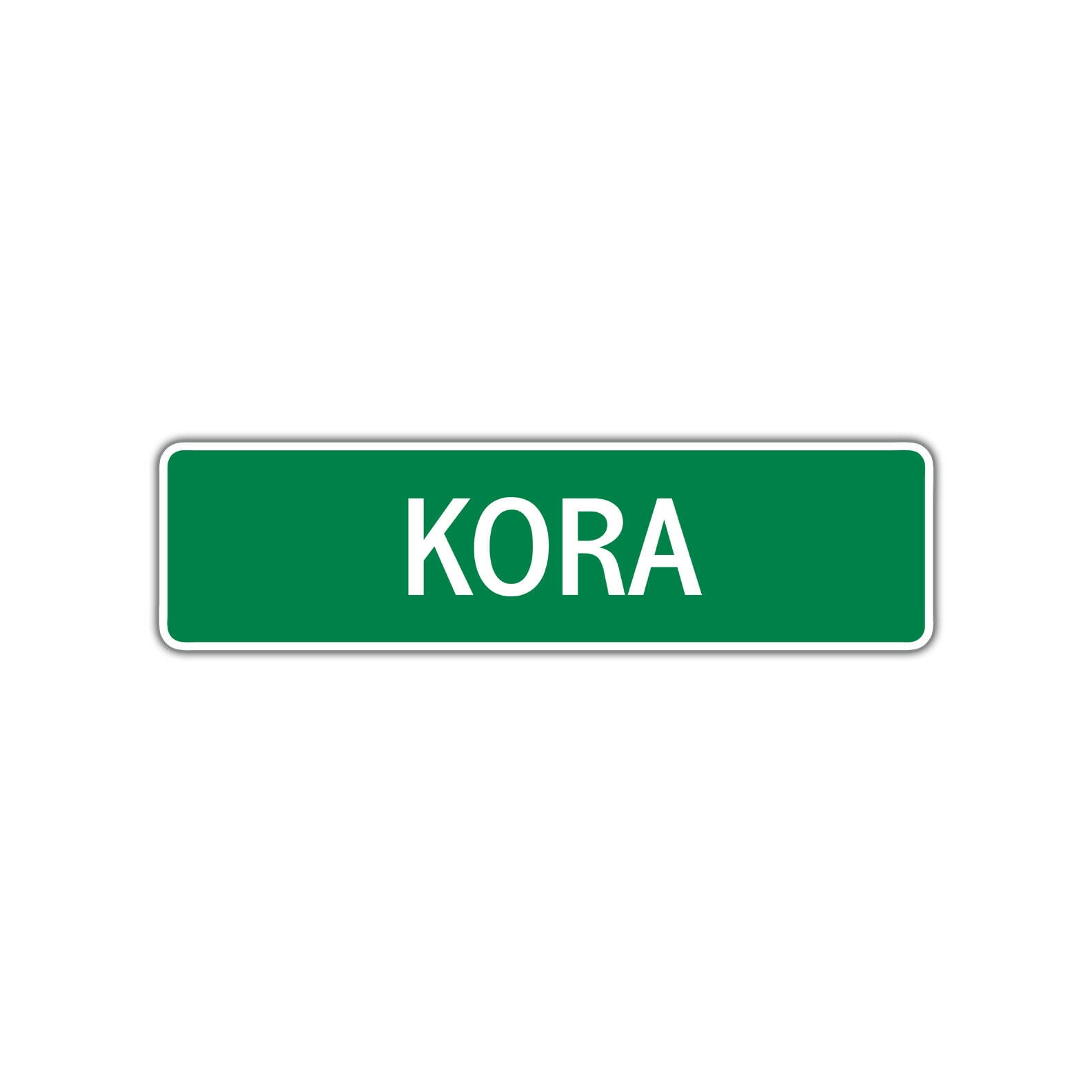 Kora Girls Children Name Letter Printed Label Indoor Outdoor Unique ...