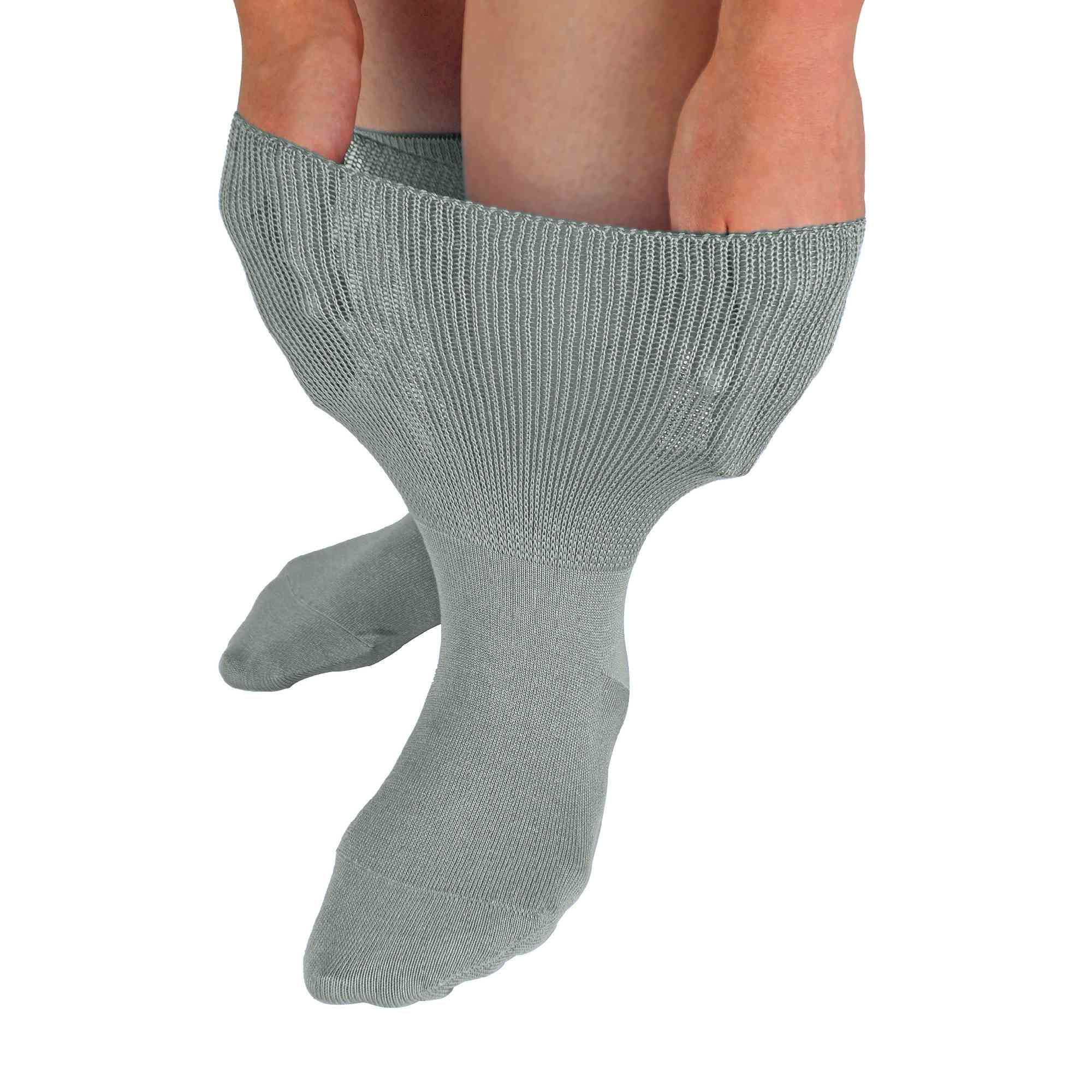 Click here for Extra Wide Bamboo Oedema Socks Dr. Socks Mens & La... prices