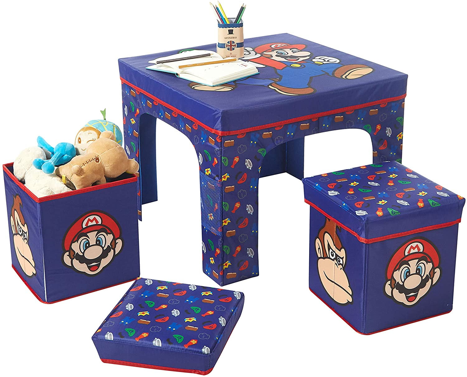Mario Brothers Collapsible Storage Ottoman - Walmart.com