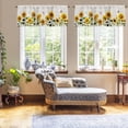4 Pack Valances Window Treatments, Farmhouse Sunflower Spring Summer ...