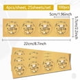 25Sheet Plastic Self Adhesive Gold Foil Embossed Stickers Medal ...