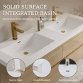 60-Inch Wall-Mounted Bathroom Vanity with Double Sinks, Floating ...