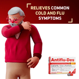 Antiflu-Des Cold and Flu, Symptoms Relief, Fever Reducer, 12 Caps, Box - Walmart.com