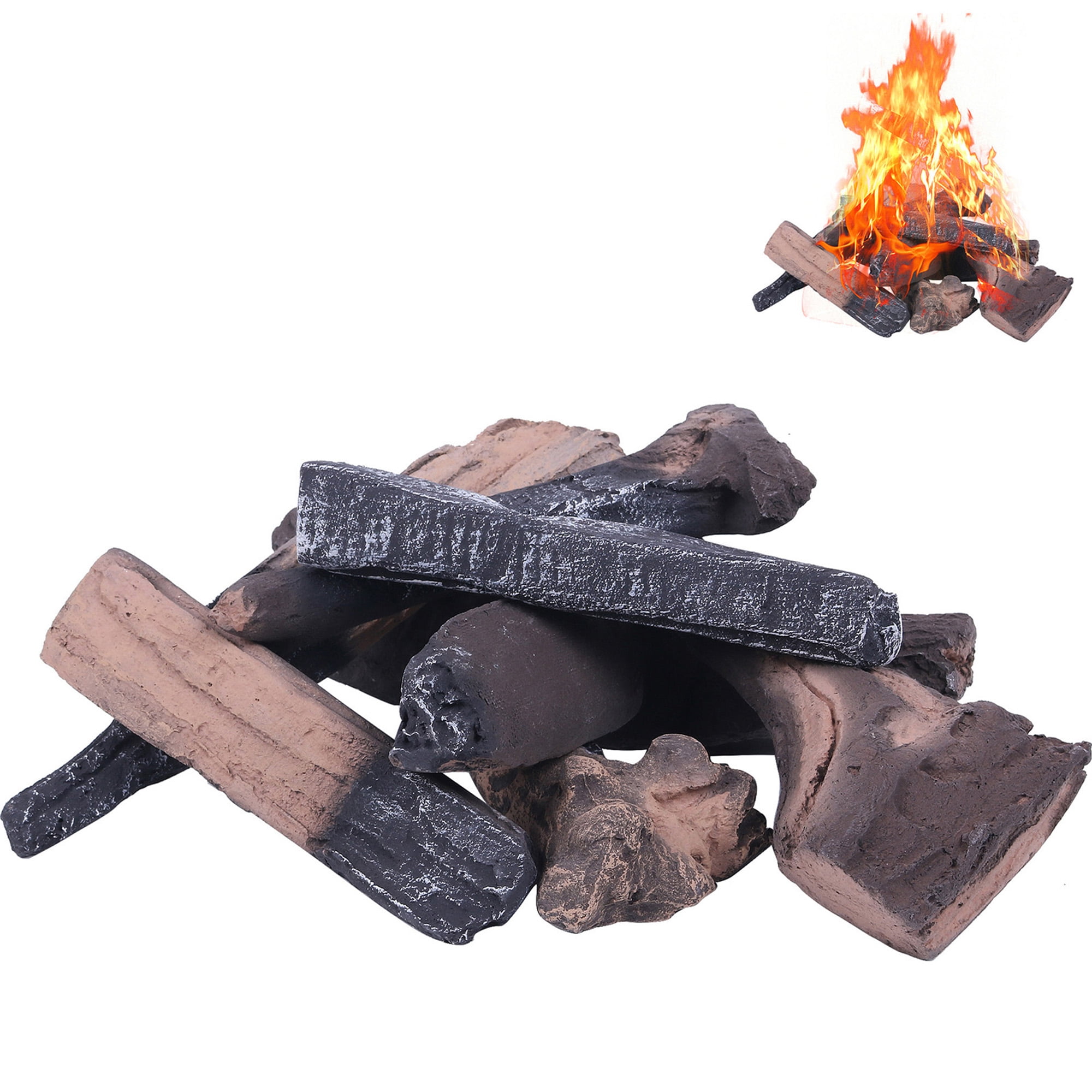 Click here for Nituyy Simulated Fireplace Logs Ceramic Gas Logs S... prices