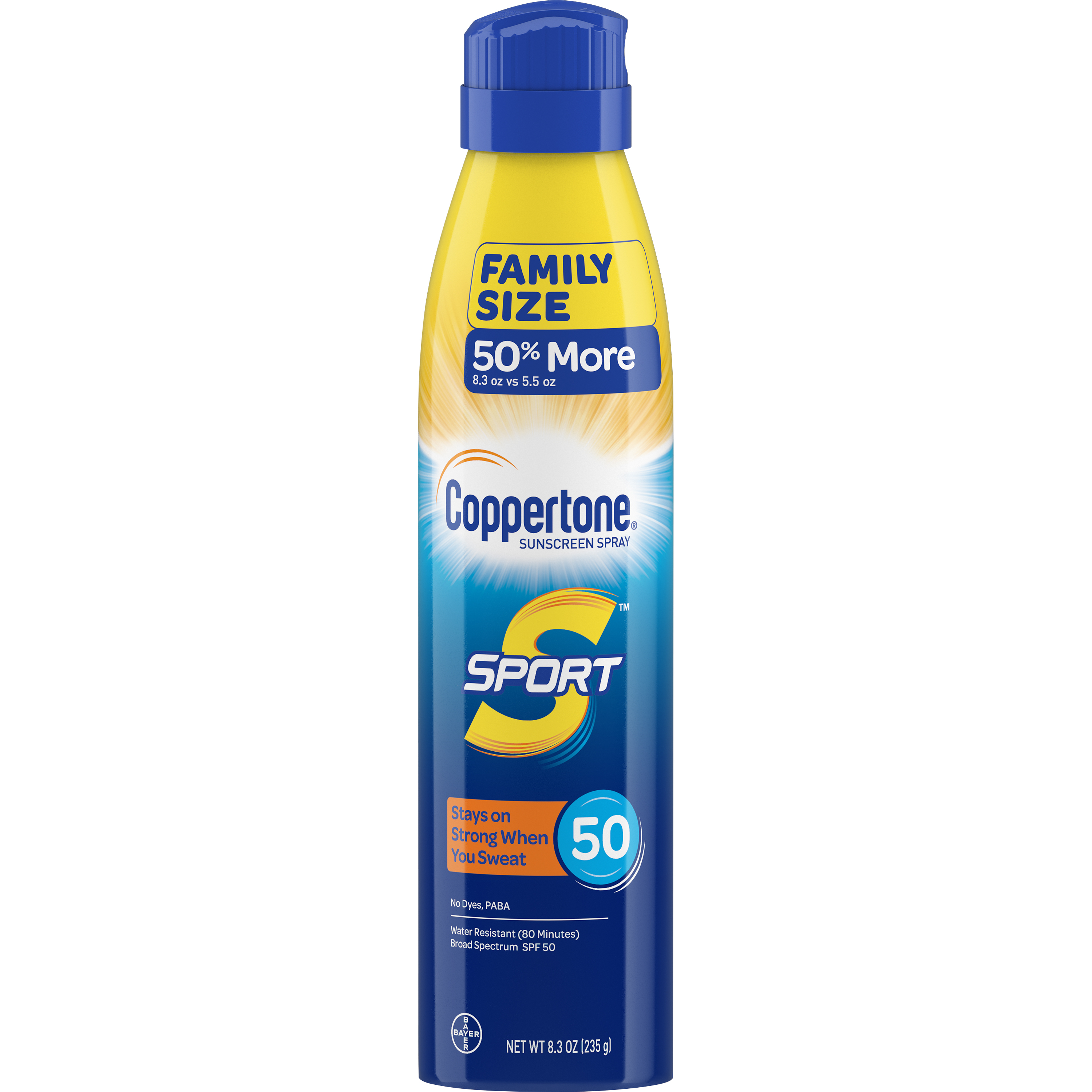 Coppertone Sport Sunscreen Continuous Spray SPF 50 8 3 Oz Walmart