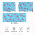 Cartoon Shark Star Pattern Standard Size Satin Pillowcase 20''x26 ...