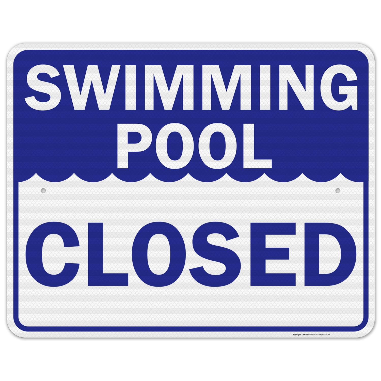 Swimming Pool Closed Sign, - Walmart.com