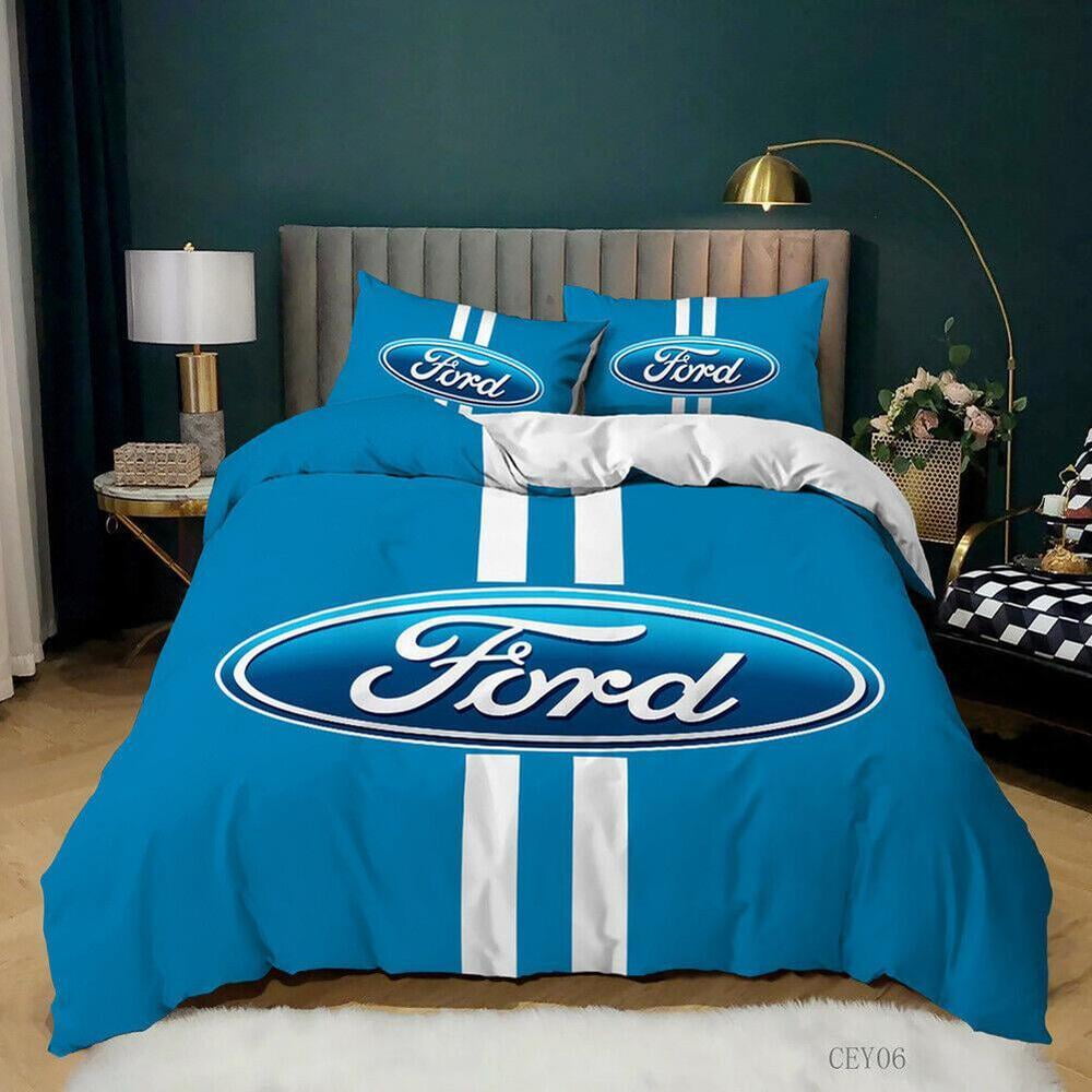 Click here for Yingd Ford Friends Lettering Black White Blue Quil... prices