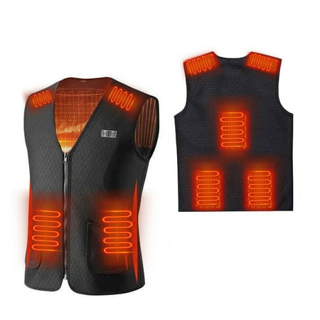 Amdohai Winter Outdoor Electric Heated Vest Electric Self-heating Vest ...