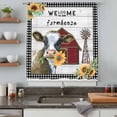 Farm Cow Semi Sheer Curtains Drapes for Living Room,Bedroom,French ...
