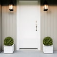 22in Boxwood Ball Shaped Artificial Topiary Shrubs Tree in Pot for Home ...