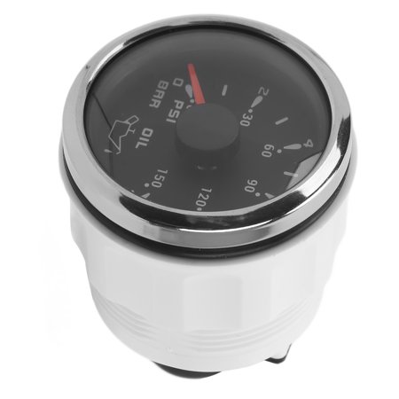 Pointer Oil Pressure Gauge, 52mm/2.0in PSI Display For Automobiles For ...
