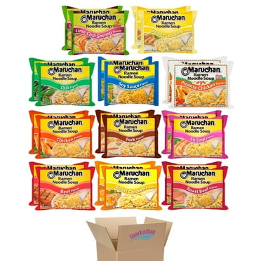 Maruchan Ramen Noodle Soup Variety, 4 Flavors, 3 Ounce, 6 Packages each ...