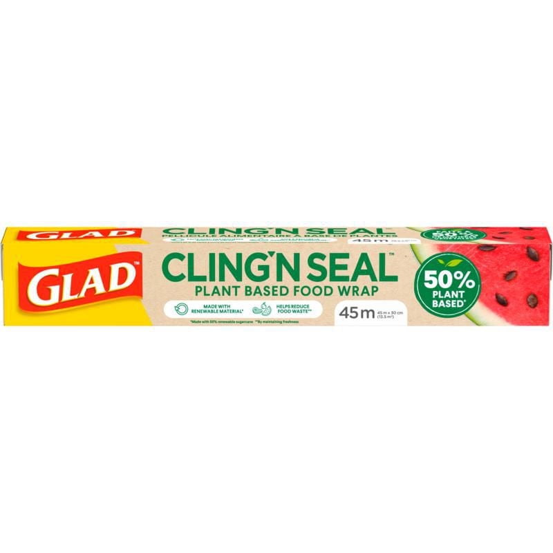 Click here for Glad 50 Plant-Based Cling ‘n Seal Food Wrap prices