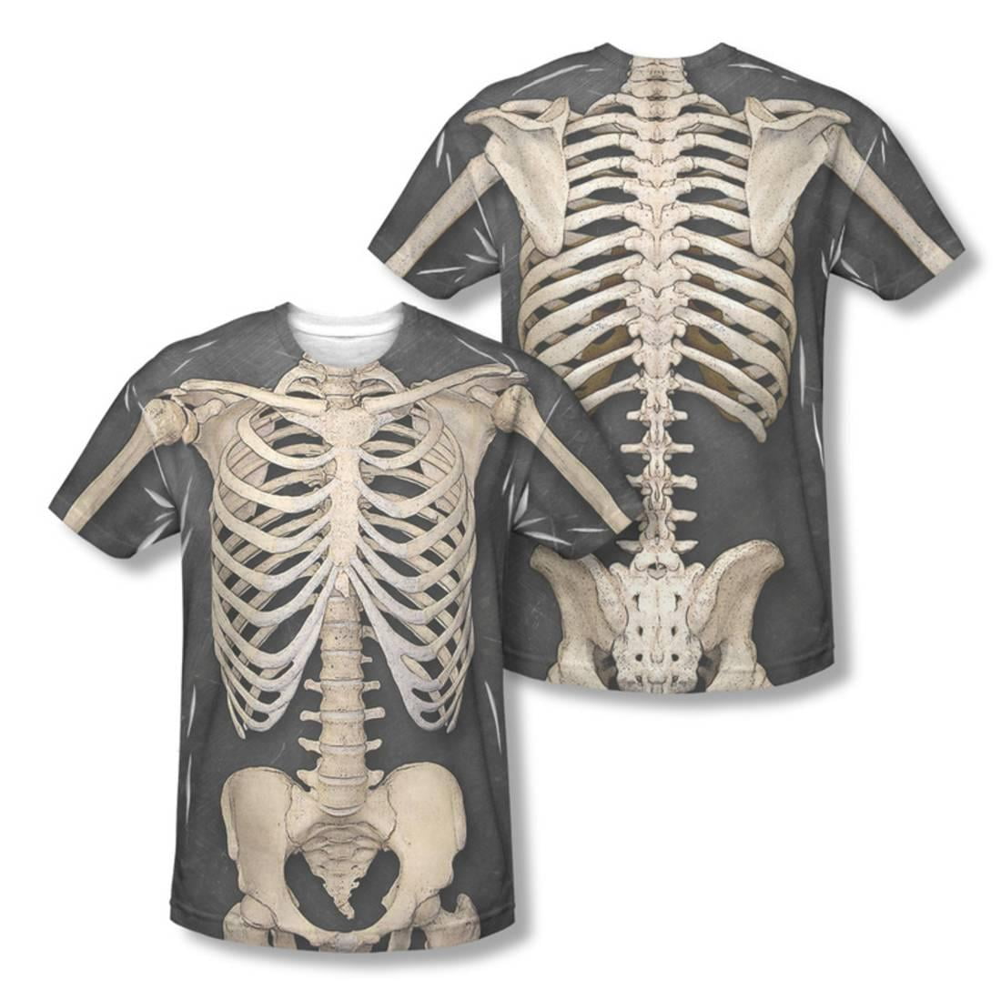 Skeleton Costume Tee (Front/Back Print) Apparel Sublimated ...