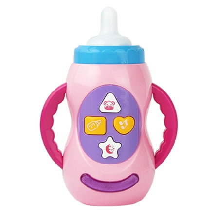 Kids Sound Milk Bottle Toys Safe Music Light Feeding Bottle Musical ...