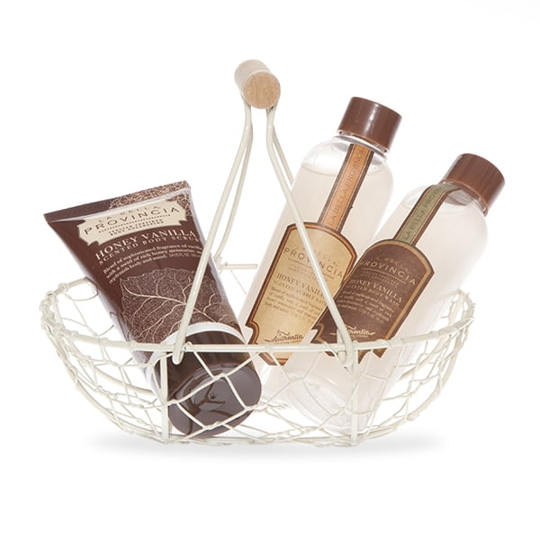 Stella Oblong Wire Mesh Fixed Handle Basket Small 6in - Walmart.com