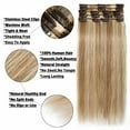 Benehair 100 Real Remy Human Hair Extensions 8pcs Long Hair Weft Full
