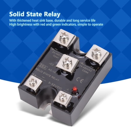 Domqga 1NO1NC Solid State Relay,BERM-KB25DA Solid State Relay 25A ...