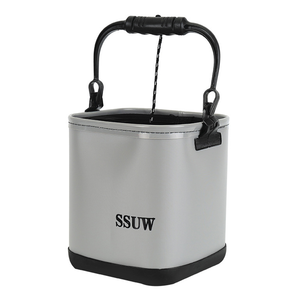 Fishing Bucket Transparent Eva Folding Fish Bucket Small Size With Rope ...