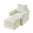 Classic Corduroy Chaise Lounge, Comfy Sofa Chaise Couch Chair ...
