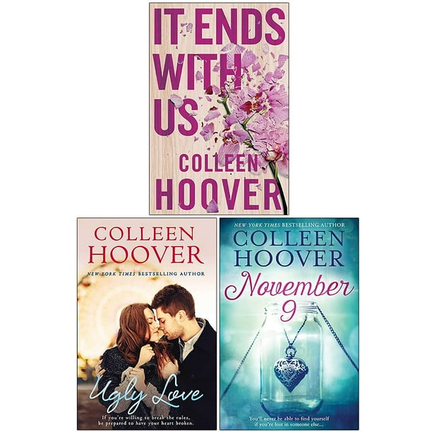 Colleen Hoover Collection 3 Books Set (November 9, Ugly Love, It Ends ...