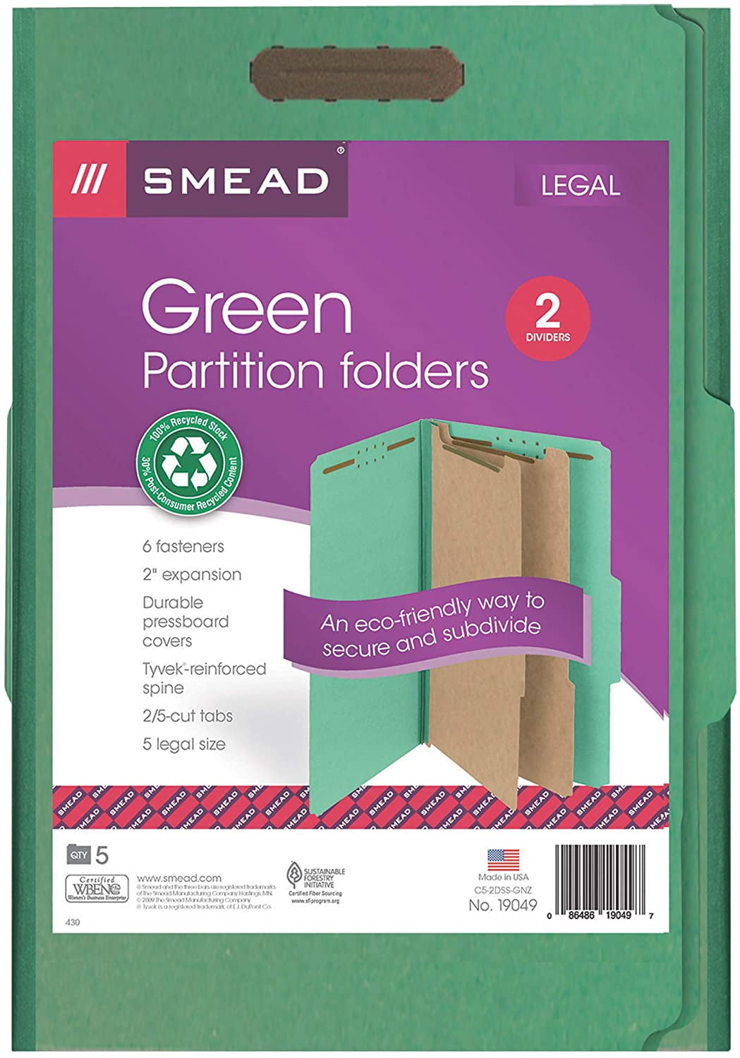 Smead Classification Folders 1 Divider at James Velarde blog