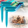 Beach Towel Anchor Stakes Clips, Heavy Duty Outdoor Mat Anchor Stakes ...