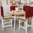 Christmas Snowman Chair Back Covers Set of 6 Snowflake Squirrel Cat ...
