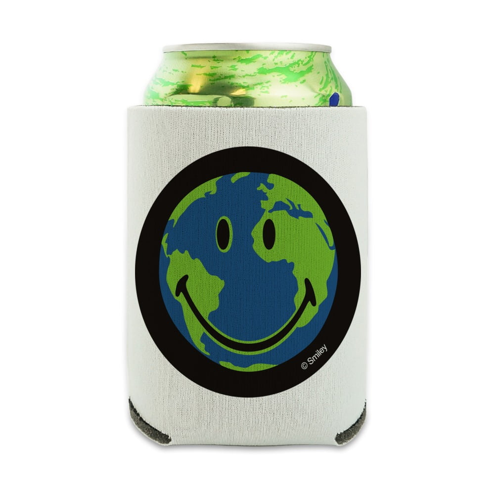 Smiley Smile World Earth Conservation Recycle Happy Face Can Cooler ...