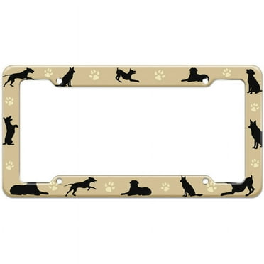Peace Love Dogs License Plate Tag Frame, Multiple Colors - Walmart.com
