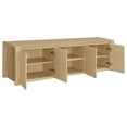 Coaster Laurelton 78-inch 4-door Engineered Wood TV Stand in Light Oak ...