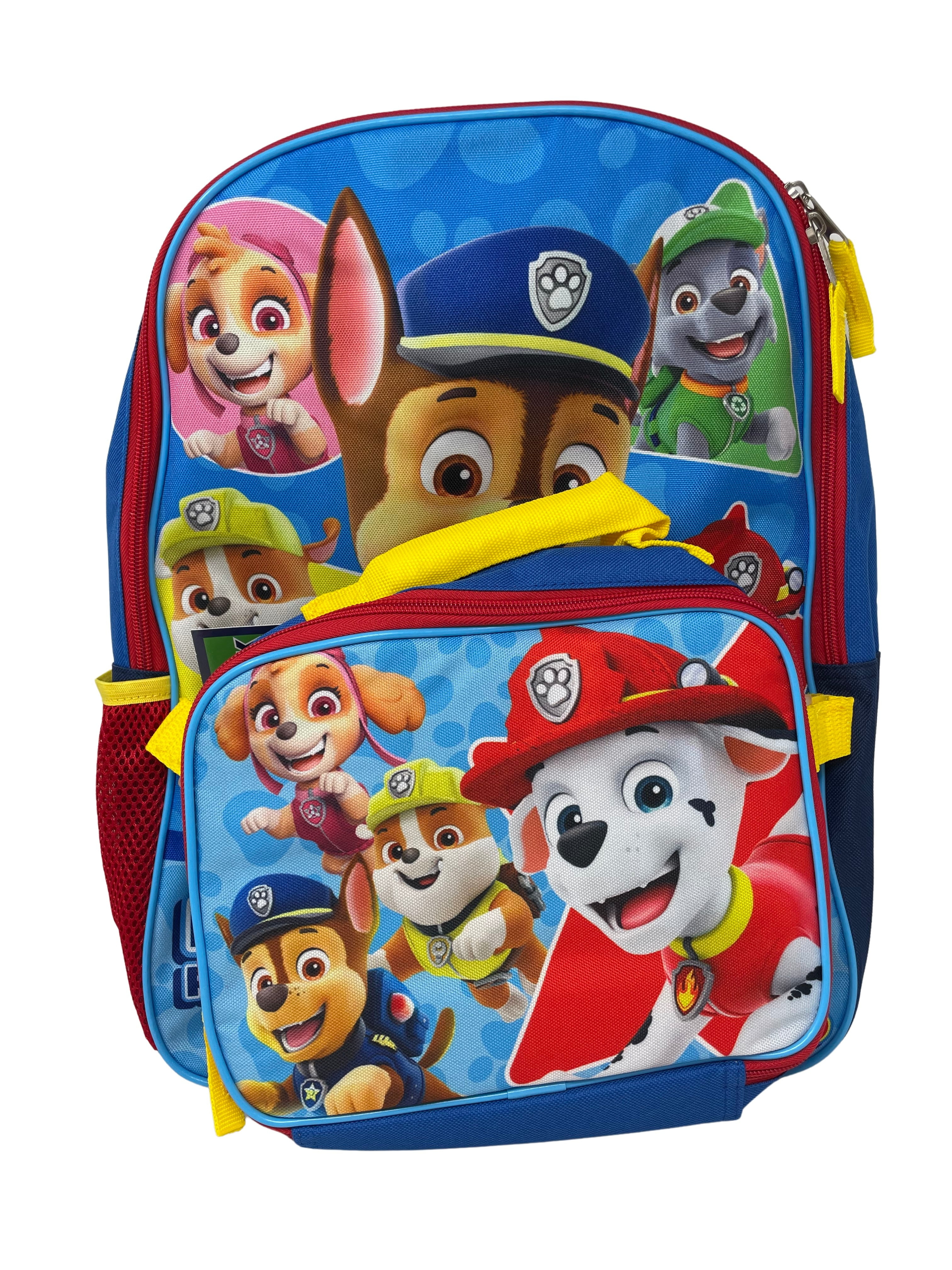 Paw Patrol 16" Backpack with Lunch Bag - Walmart.com