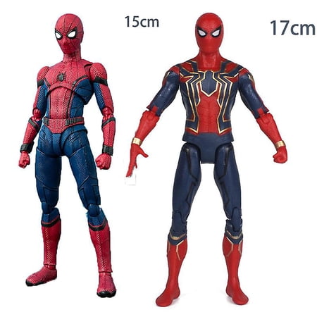 Marvel Shf Spiderman Ps4 Premium Suit Pvc Action Figure Red And Blue ...