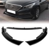 For 2015-2017 Hyundai Sonata Painted Black Front Bumper Body Kit ...