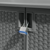 Suncast Outdoor Cabinet Deck Storage Box with Adjustable Shelf, (2 Pack ...