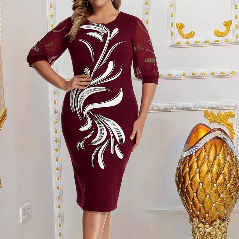 Knee Length Frocks For Ladies