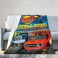 Blanket Blaze And The Monster Machines Flannel Blanket Funny Ultra-Soft ...