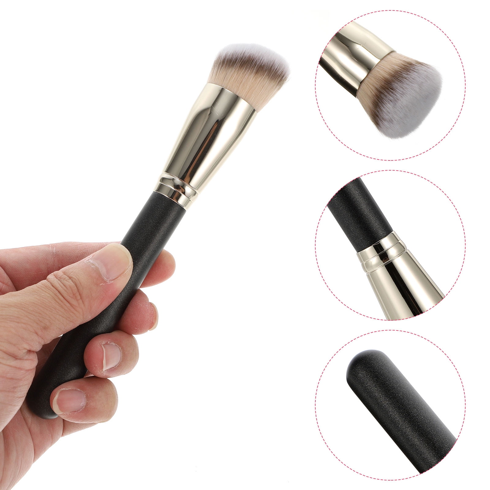 Festfends Simple And Portable Foundation Brush Ergonomic Design For Women 1 Piece 6.4x0.7x0.6in