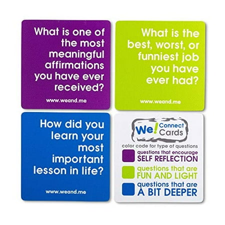We! Connect Cards Icebreaker Questions Trust Building Games ...