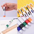 24 Pieces Retractable Shuttle Pens 4 Neon Color in One Ballpoint Pen ...