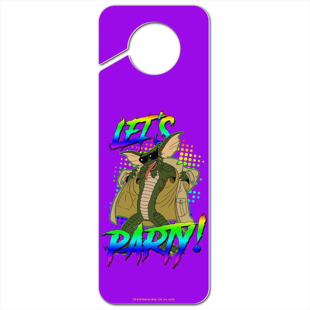 Gremlins Let's Party! Plastic Door Knob Hanger Sign - Walmart.com