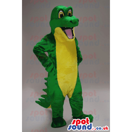 Plain And Customizable Green And Yellow Crocodile Animal SPOTSOUND ...