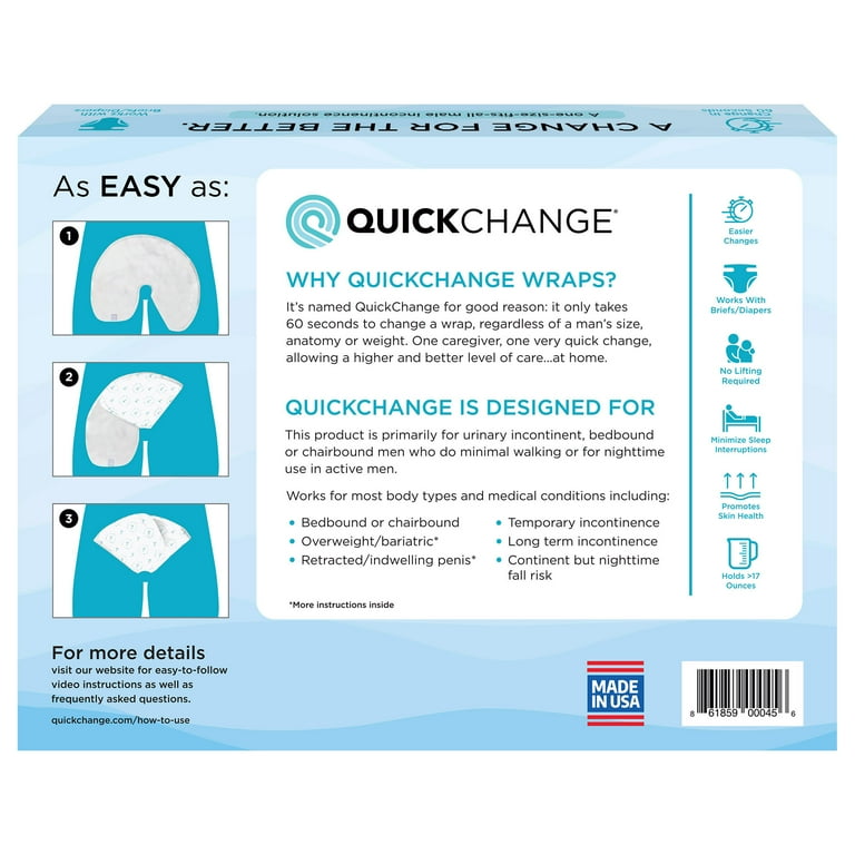 Quickchange Male Incontinence Wrap Medline Industries Inc QuickChange