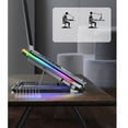 Laptop Cooling Pad Gaming Laptop Stand Portable Computer Stand with 6 ...